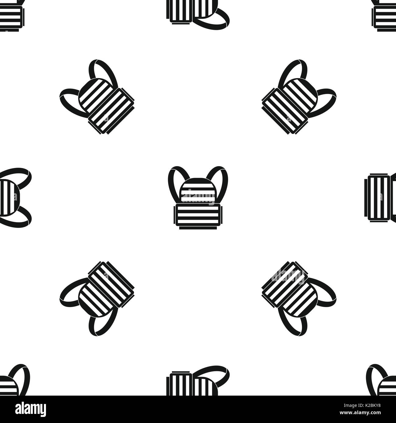 Military backpack pattern seamless black Stock Vector Image & Art - Alamy