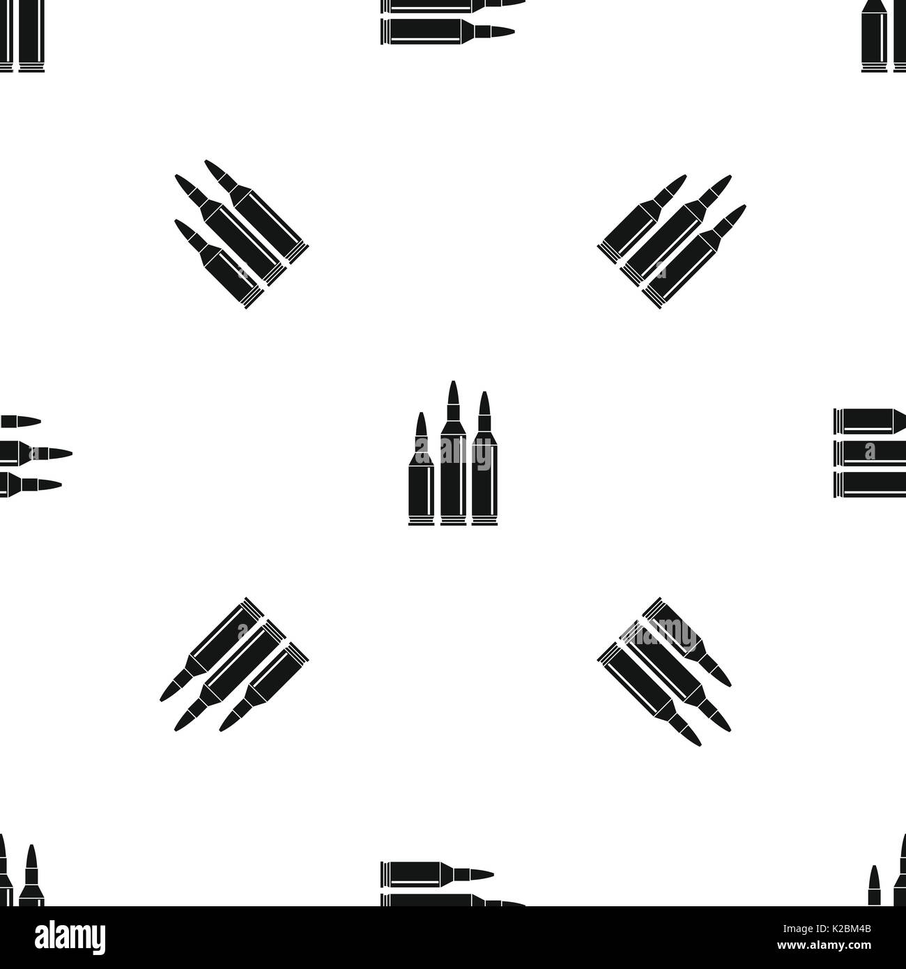 Bullet ammunition pattern seamless black Stock Vector Image & Art - Alamy