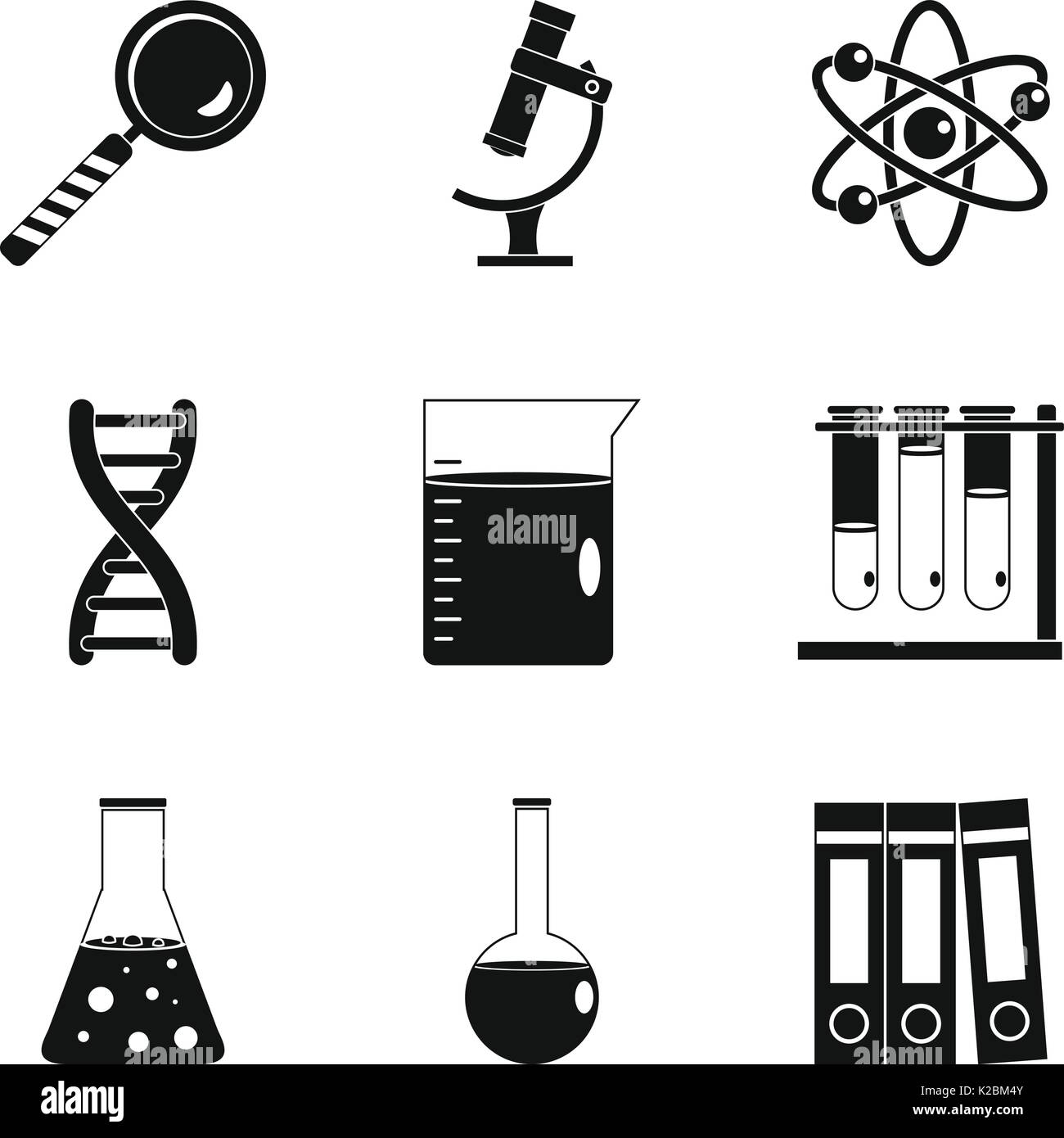Ology icons set, simple style Stock Vector Image & Art - Alamy