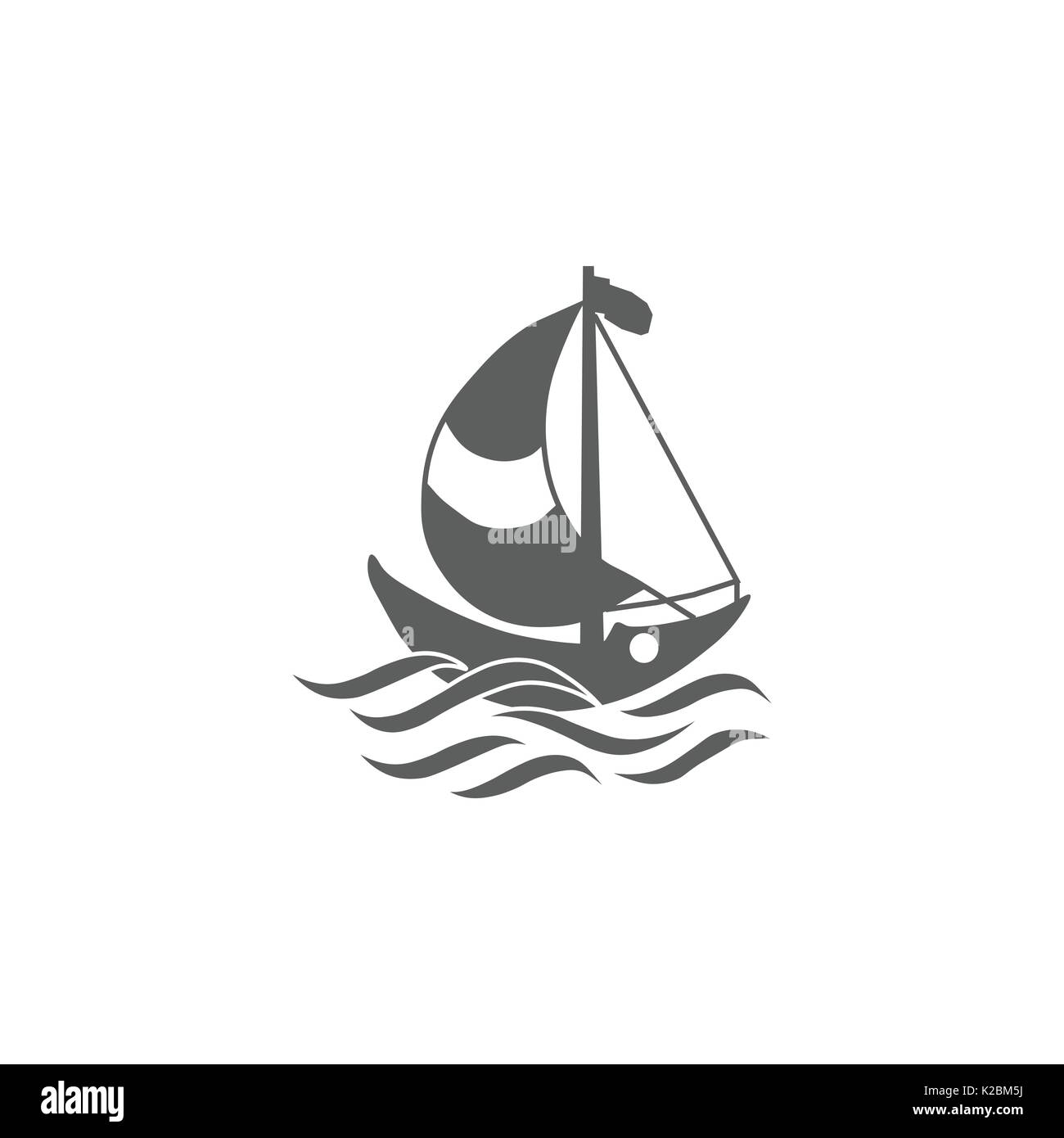 Boat sign symbol icon illustration Stock Vector Image & Art - Alamy