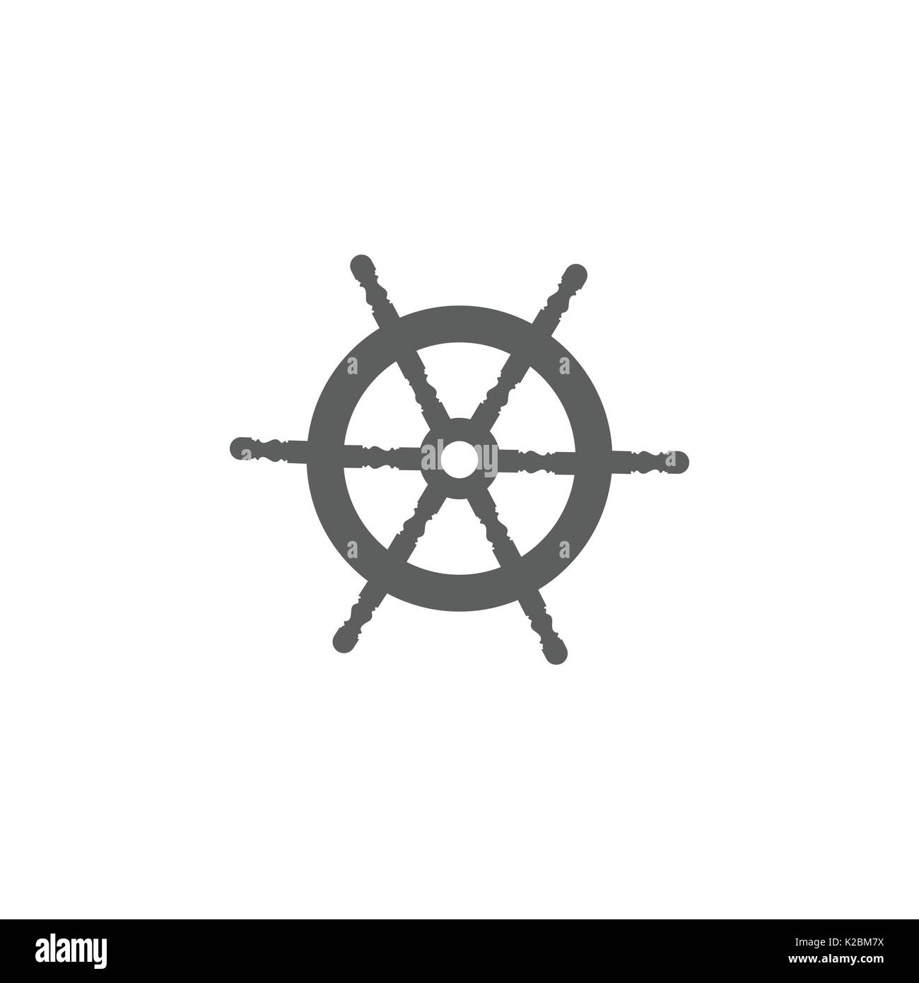 rudder icon icon vector, solid illustration Stock Vector Image & Art ...