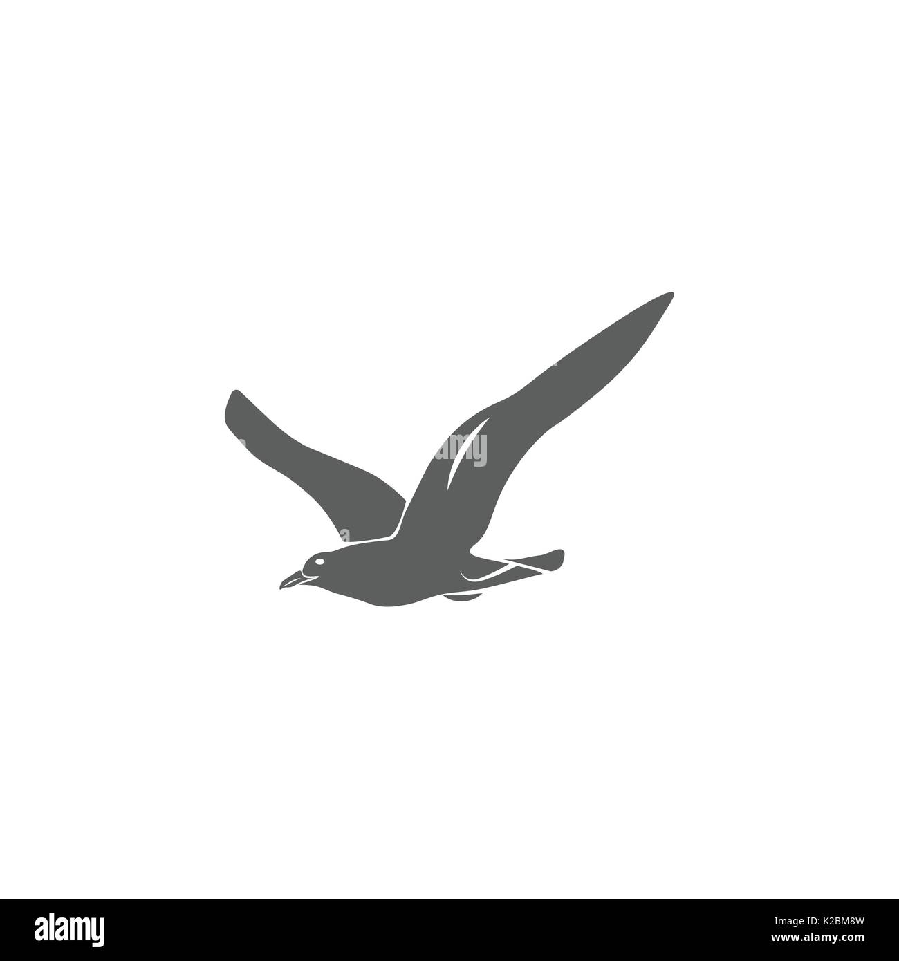 seagull icon vector illustration bird of sea Stock Vector Image & Art ...
