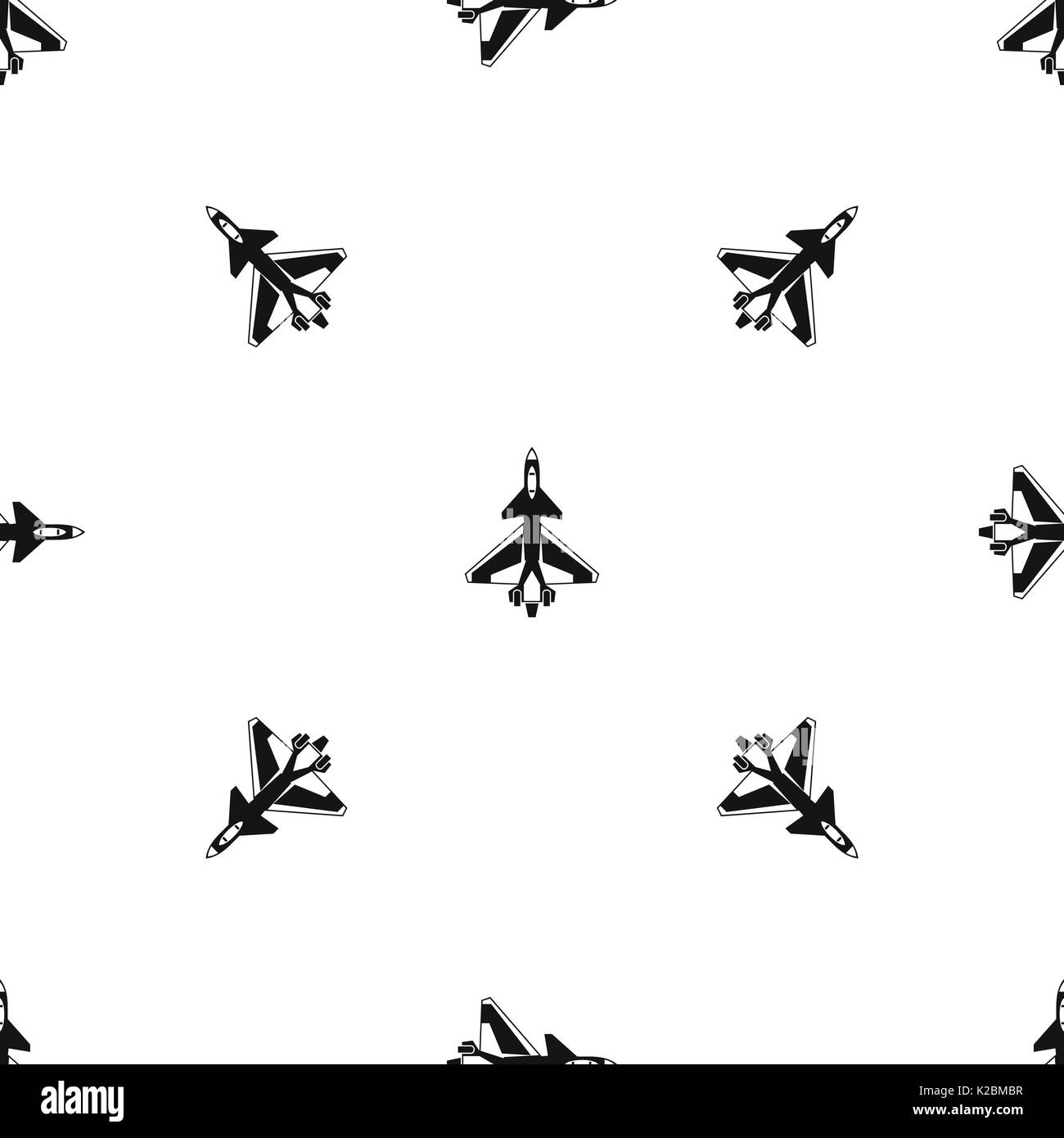 Military fighter jet pattern seamless black Stock Vector Image & Art ...