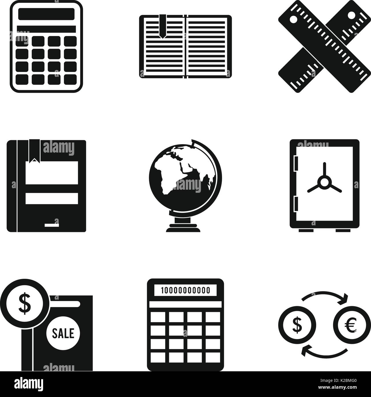 Estimation icons set, simple style Stock Vector Image & Art - Alamy