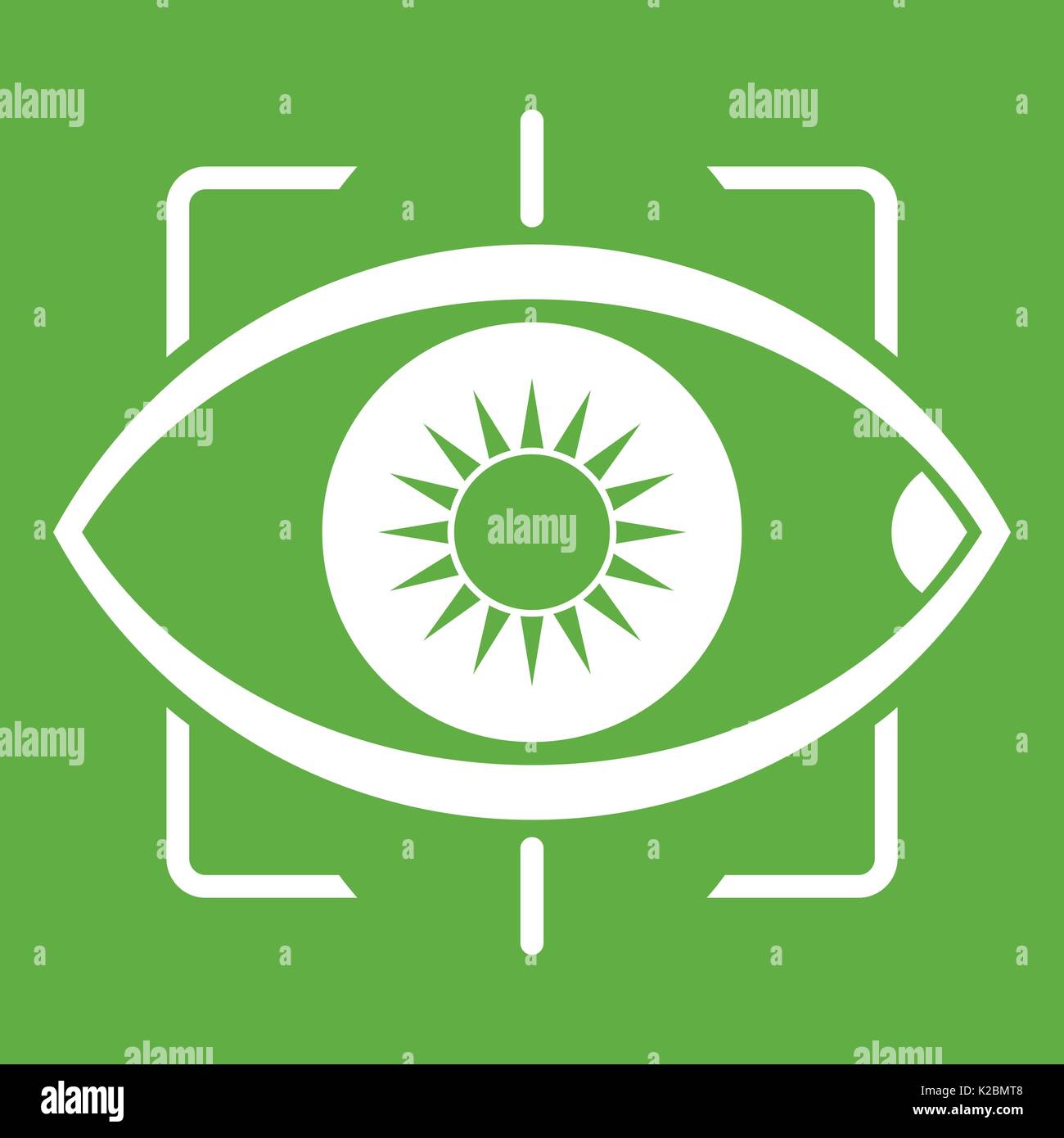 Eye icon green Stock Vector Image & Art - Alamy