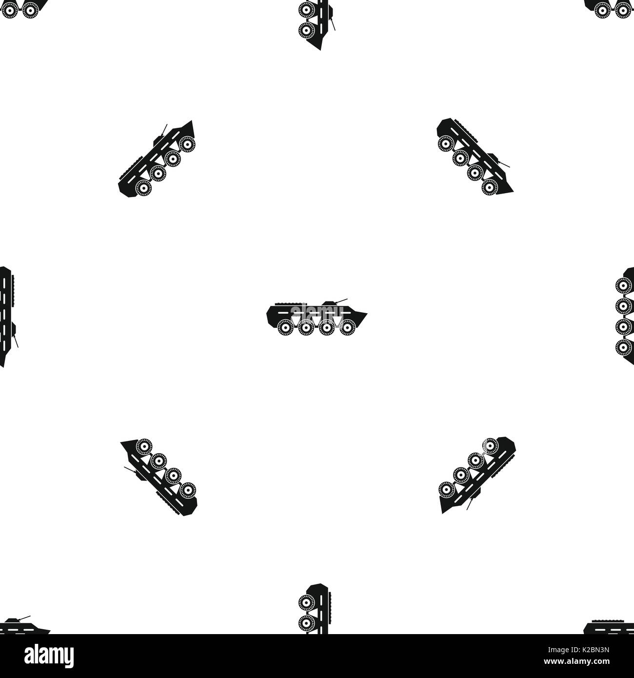 Army battle tank pattern seamless black Stock Vector Image & Art - Alamy