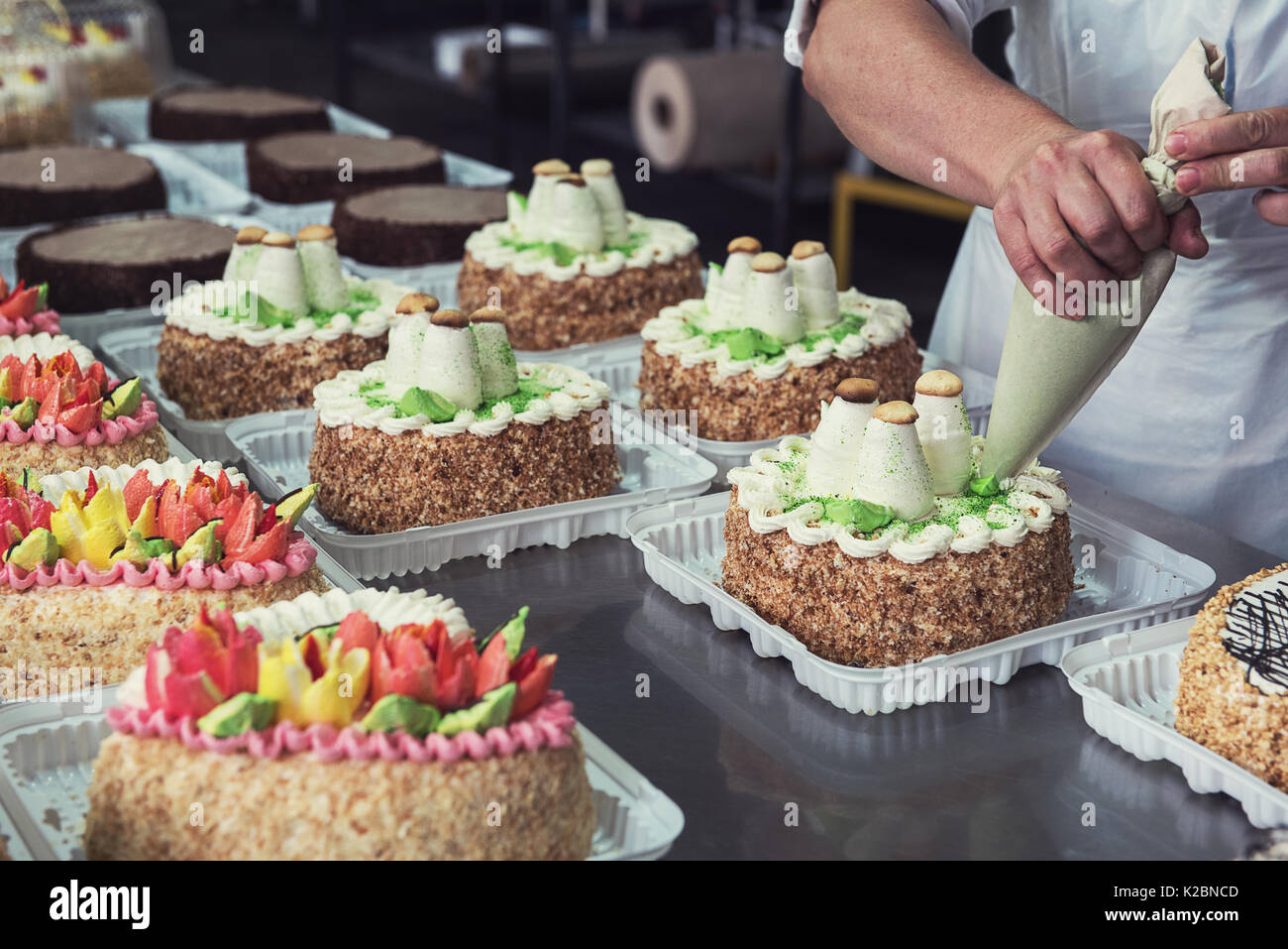 Cakes factory hi-res stock photography and images - Alamy