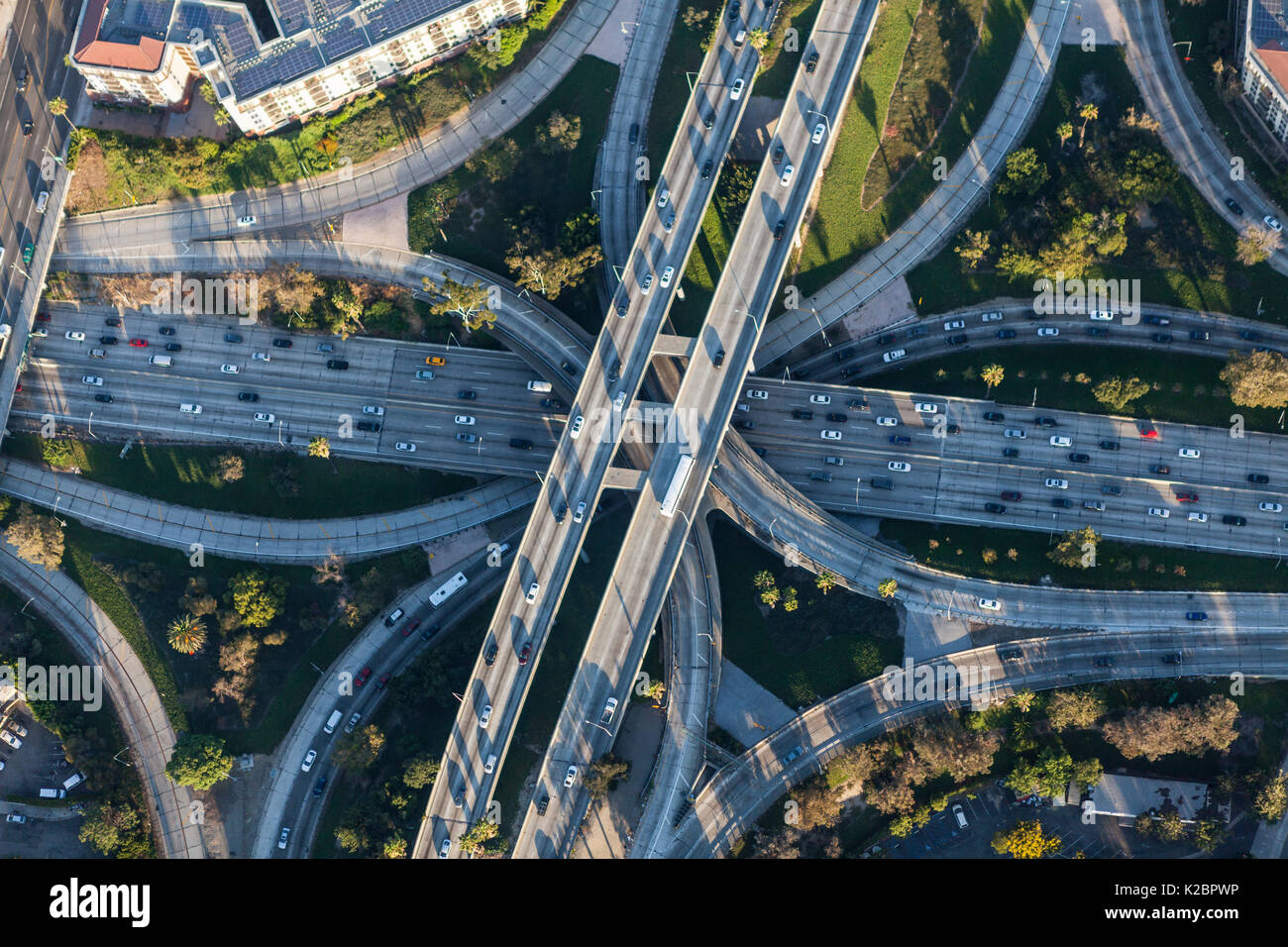 Four level freeway interchange hi-res stock photography and images - Alamy