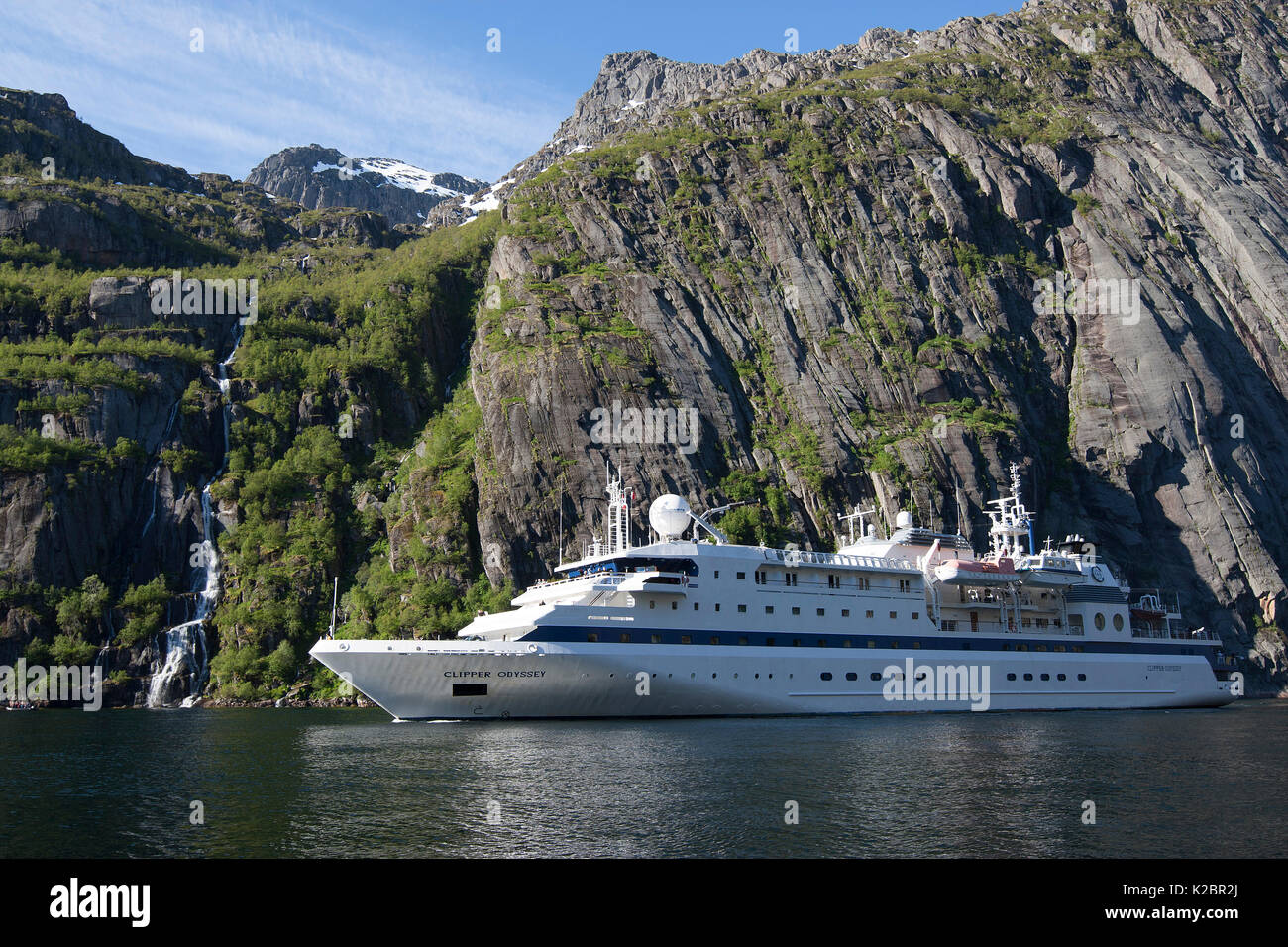 'Clipper Odyssey' in Trollfjord, Norway, June 2012. All non-editorial ...