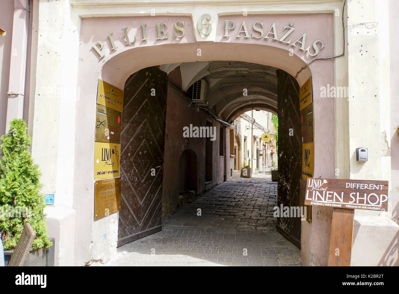 Pilies Street Old Town Vilnius High Resolution Stock Photography and ...