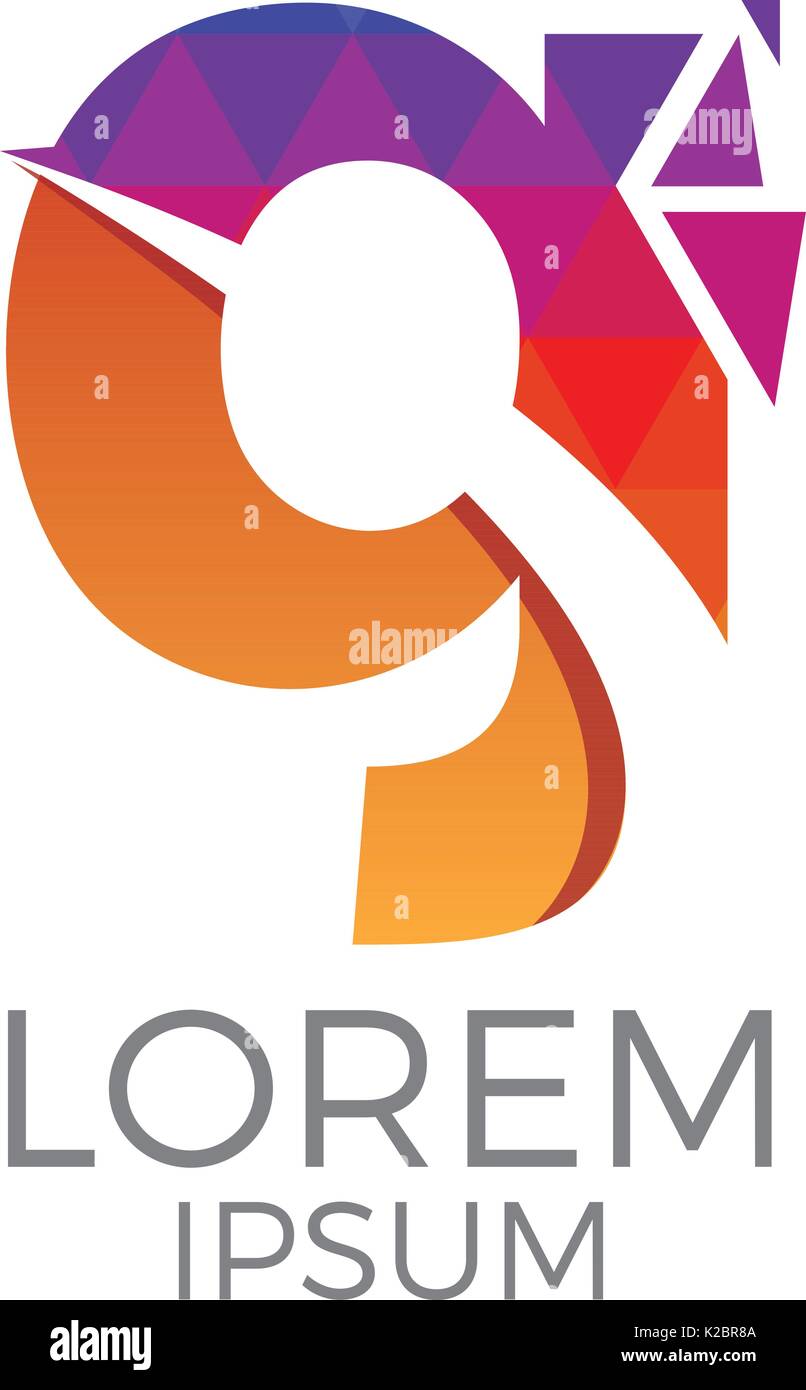 Letter 'g' Geometric Stock Vector Image & Art - Alamy