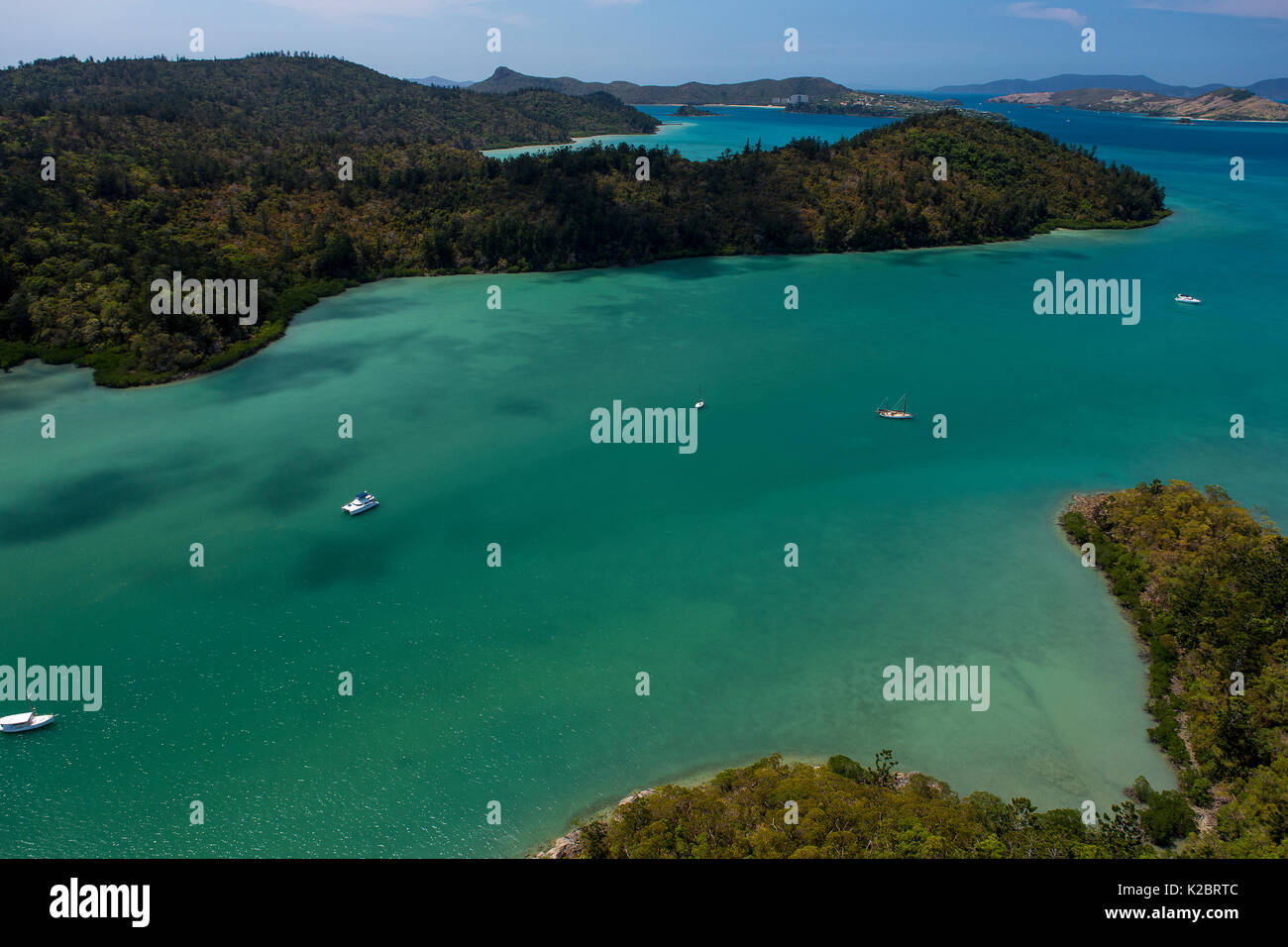 Aerial view of Hamilton Island, Queensland, Australia. November 2012 ...