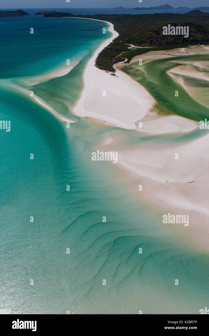 Aerial view whitehaven beach from hi-res stock photography and images ...