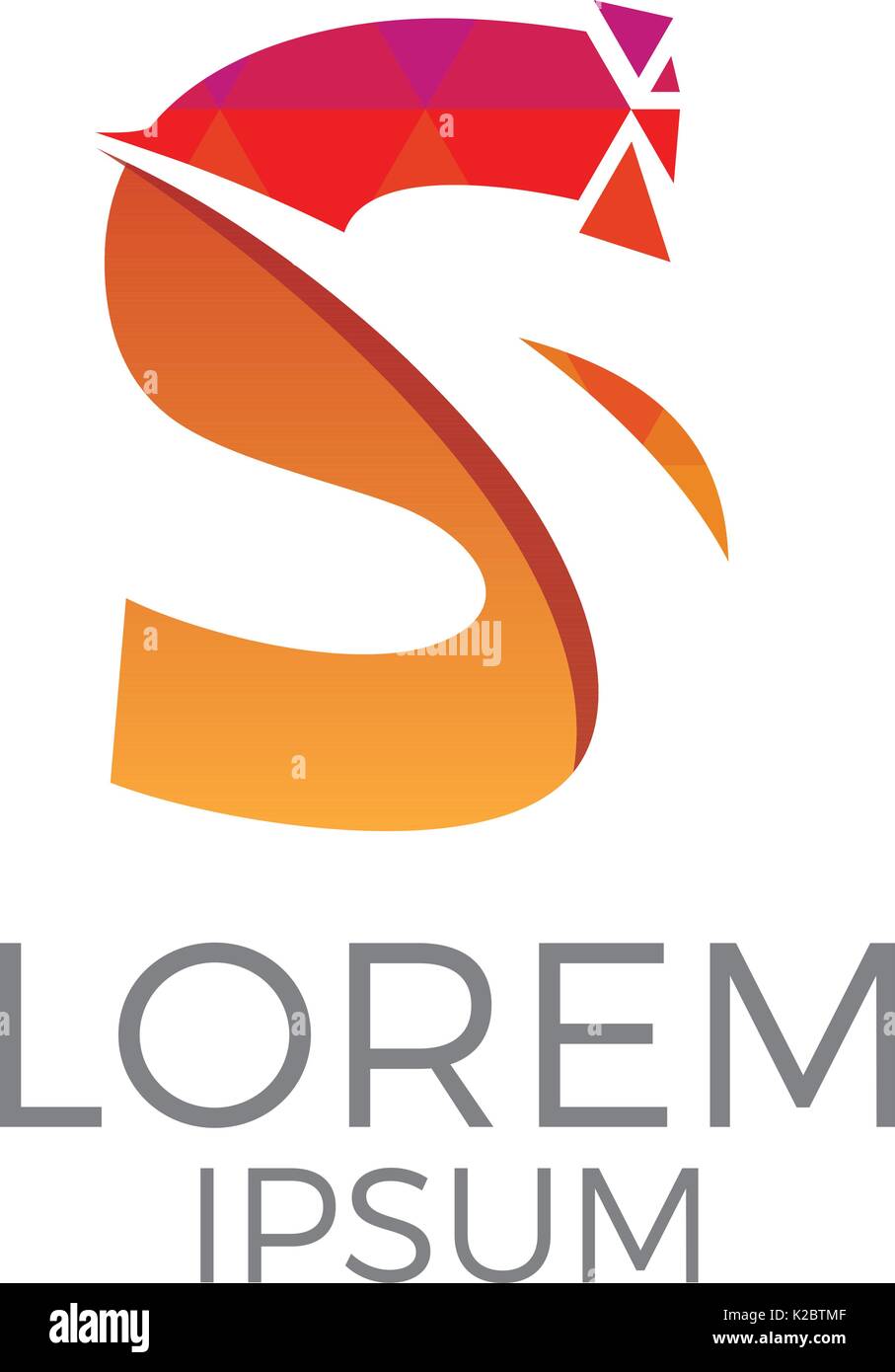 Letter 's' Geometric Stock Vector Image & Art - Alamy