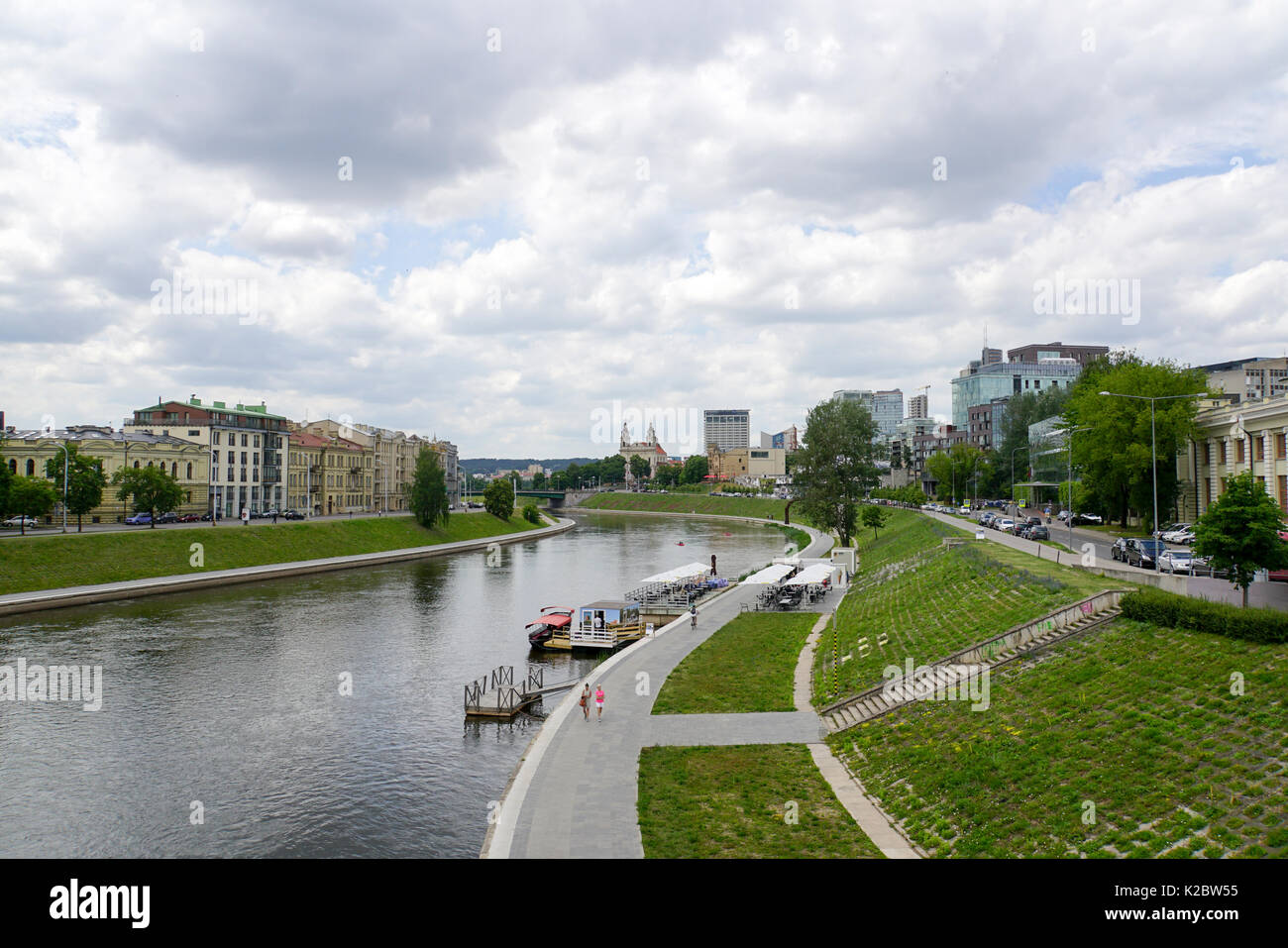 Neris River in Vilnius. Lithuania Stock Photo - Alamy