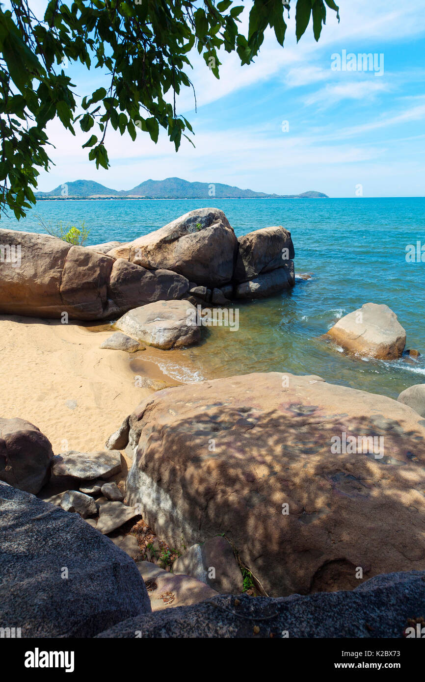Shore of Lake Malawi, Senga Bay, Malawi. November 2012 Stock Photo - Alamy