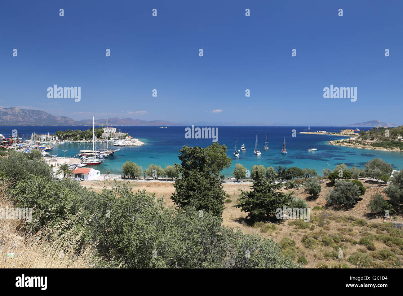 Boats in Datca Town, Mugla City, Turkey Stock Photo - Alamy