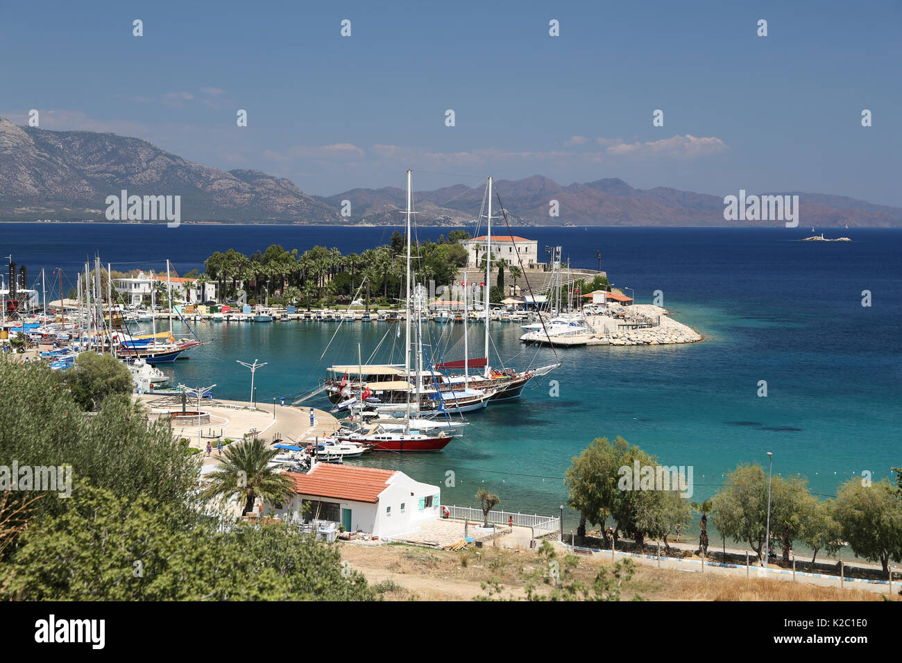 Boats in Datca Town, Mugla City, Turkey Stock Photo - Alamy