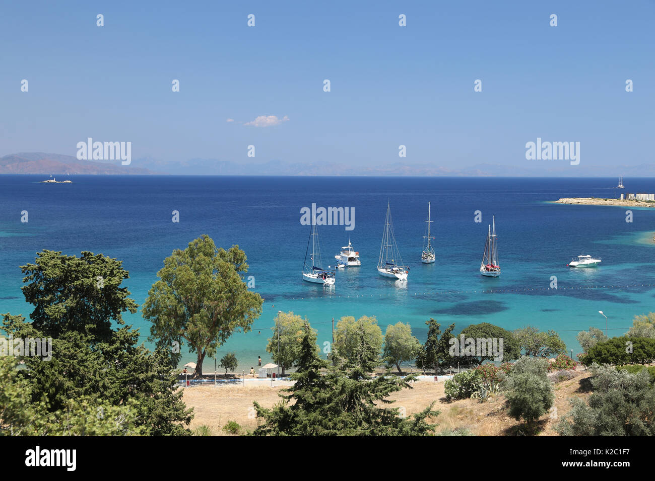 Boats in Datca Town, Mugla City, Turkey Stock Photo - Alamy