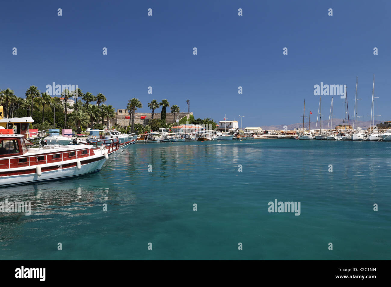 Boats in Datca Town, Mugla City, Turkey Stock Photo - Alamy