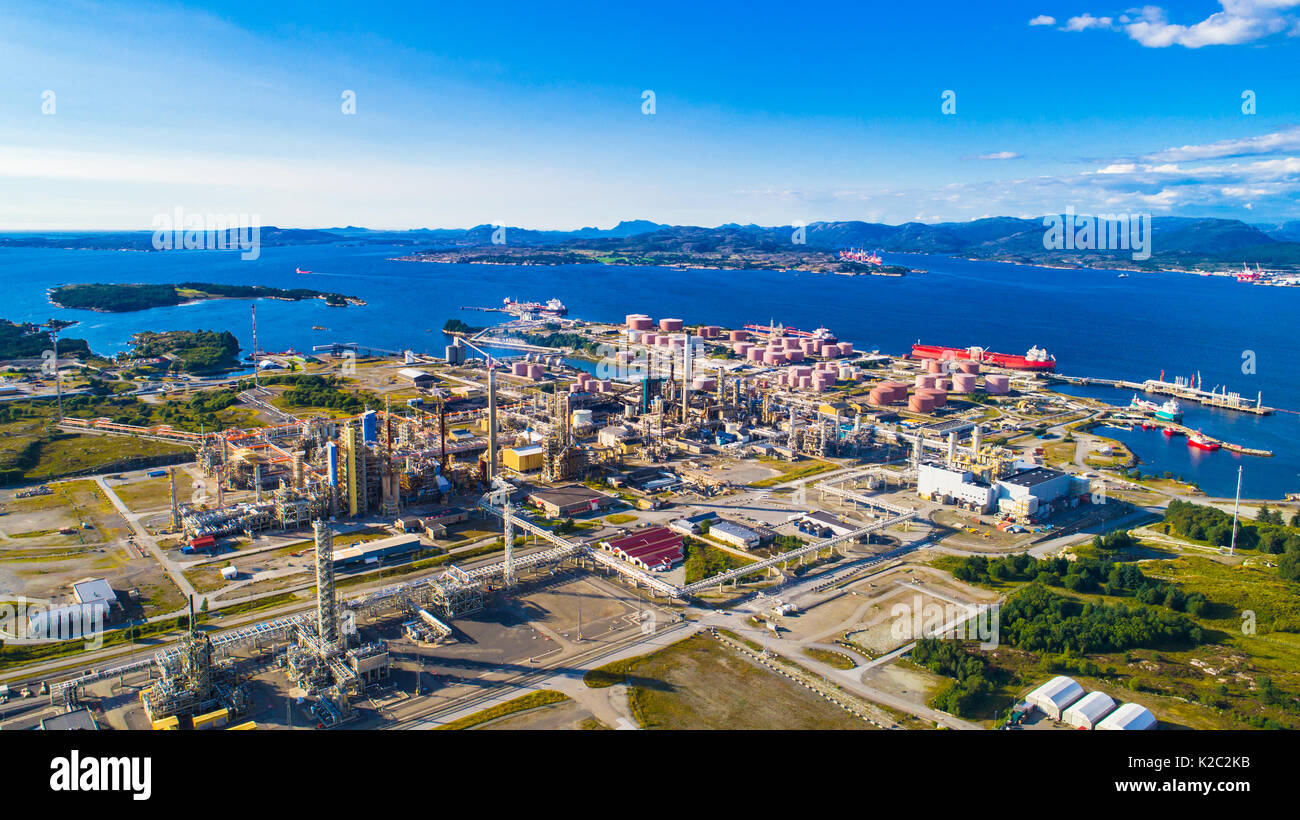 Oil refinery. Mongstad, Norway Stock Photo - Alamy