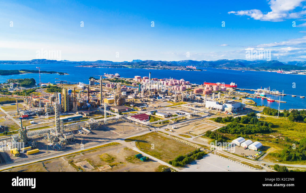 Oil refinery. Mongstad, Norway Stock Photo - Alamy