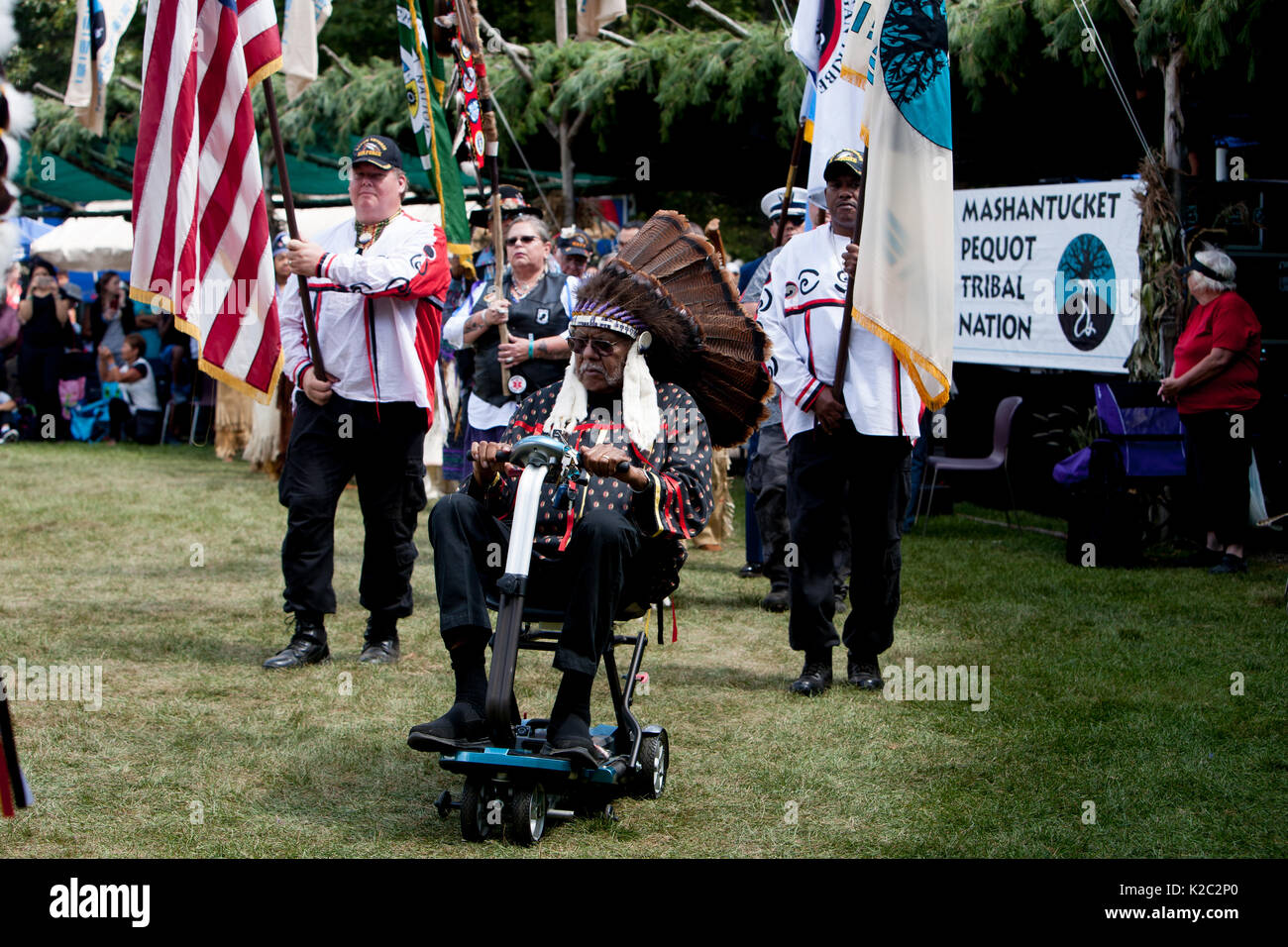 Stan Harris, the War Chief for the Mashantucket Pequot Tribal Nation ...