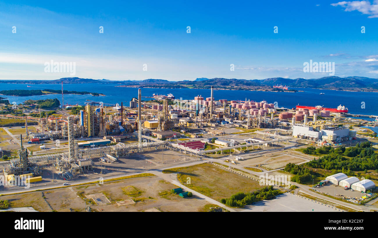 Oil refinery. Mongstad, Norway Stock Photo - Alamy