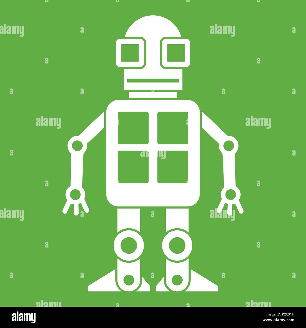 Artificial intelligence concept icon green Stock Vector Image & Art - Alamy