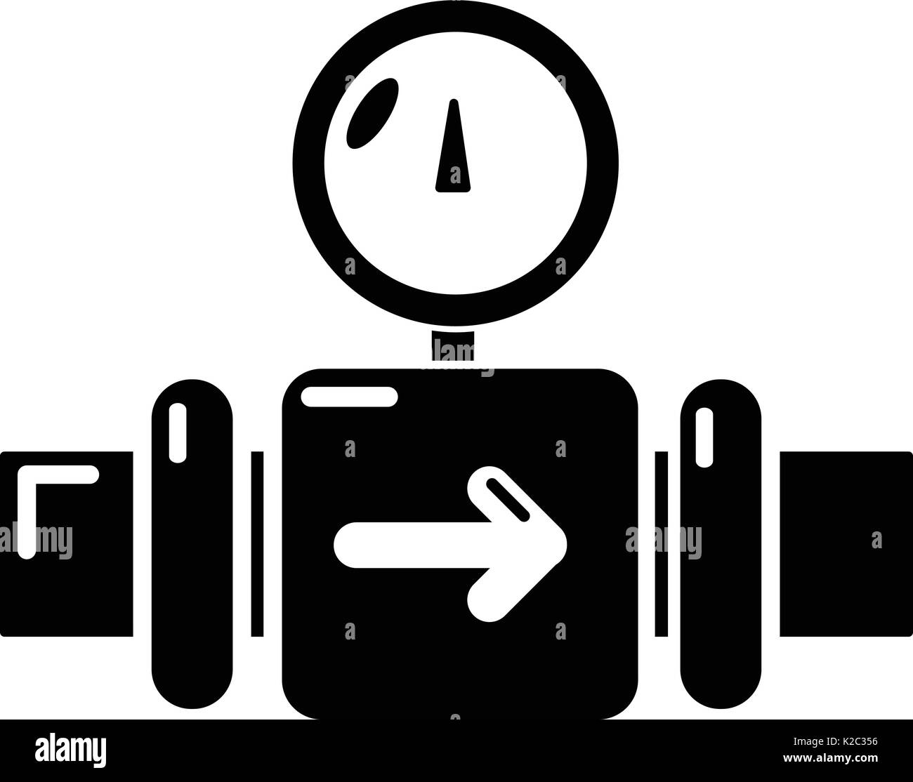 Pressure sensor icon, simple black style Stock Vector Image & Art - Alamy