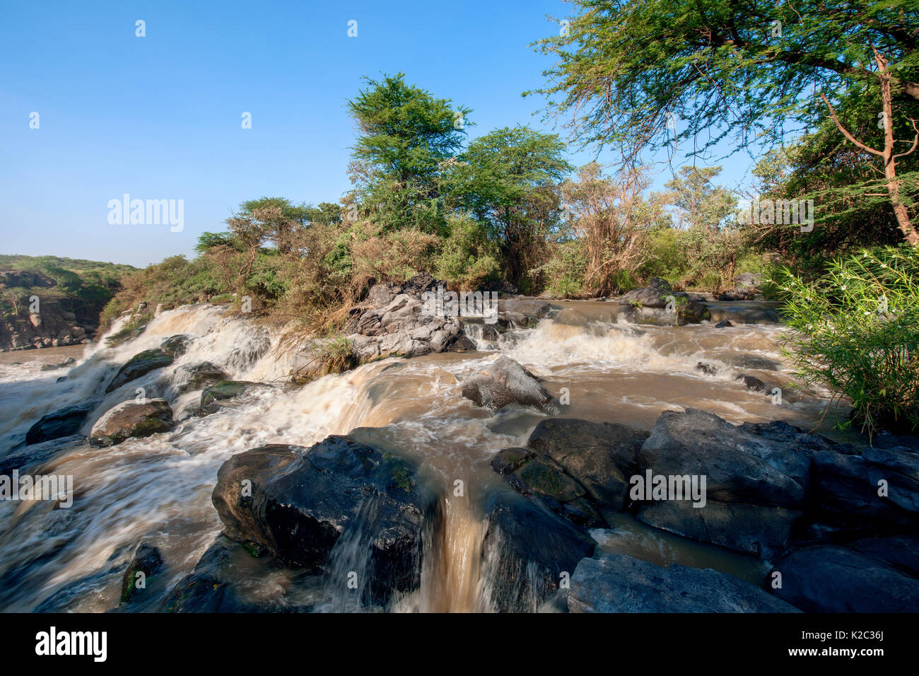 Awash river waterfall, Awash National Park, Awash National Park, Afar ...