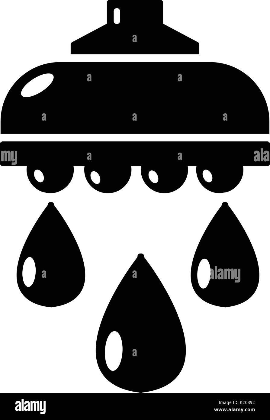 Shower falling drops water Black and White Stock Photos & Images - Alamy