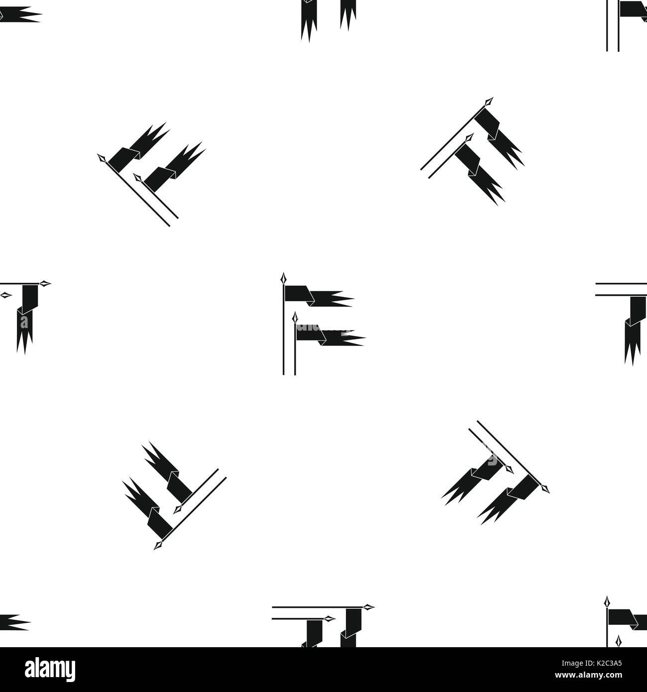 Ancient battle flags pattern seamless black Stock Vector Image & Art ...