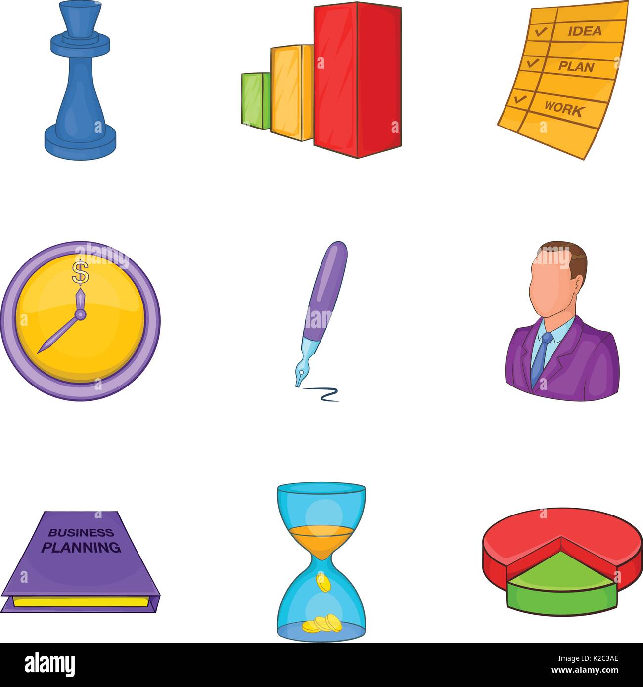 Reckoner icons set, cartoon style Stock Vector Image & Art - Alamy