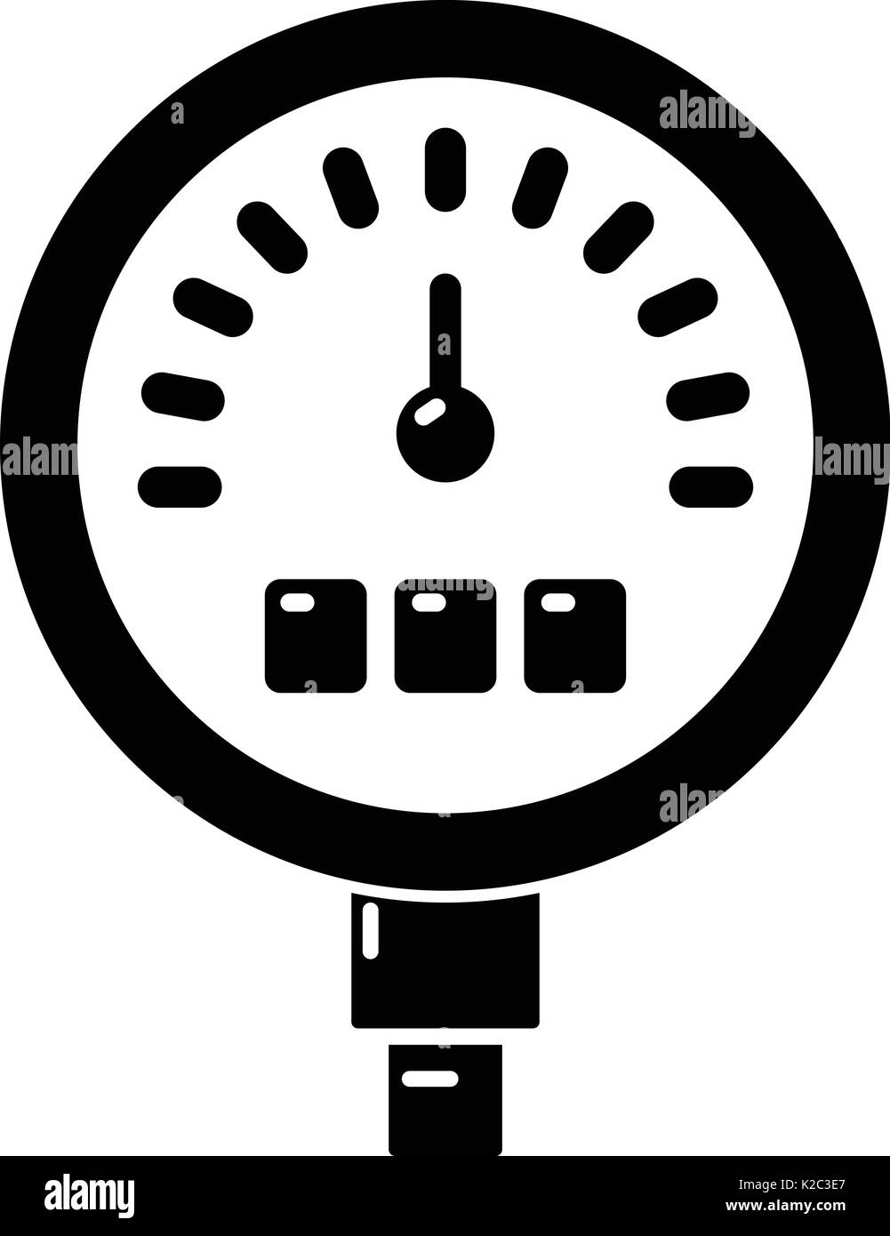 Pressure meter icon, simple black style Stock Vector Image & Art - Alamy