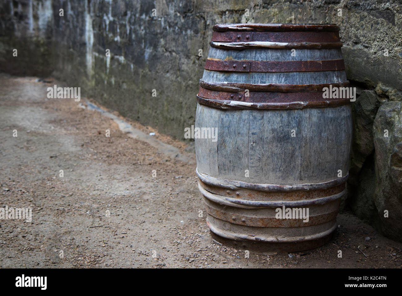 Rusty barrel on ground hi-res stock photography and images - Alamy