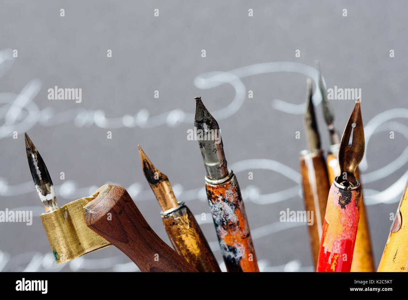Calligraphy tools hi-res stock photography and images - Alamy