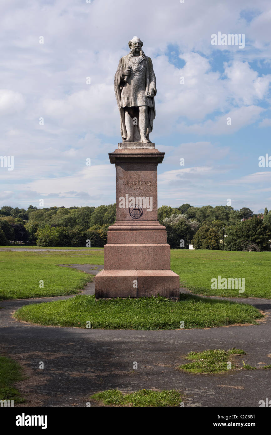 Statue of Henry Rowland Marsden (1823 – 19 January 1876) was a philanthropist and (Liberal ...