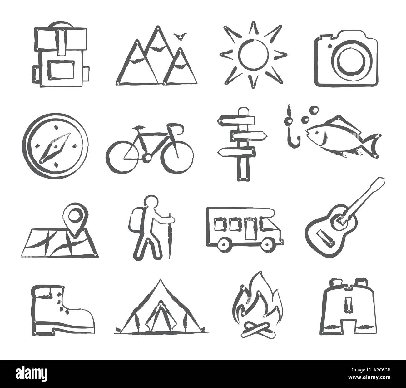 Doodle equipment sport collection Stock Vector Images - Alamy