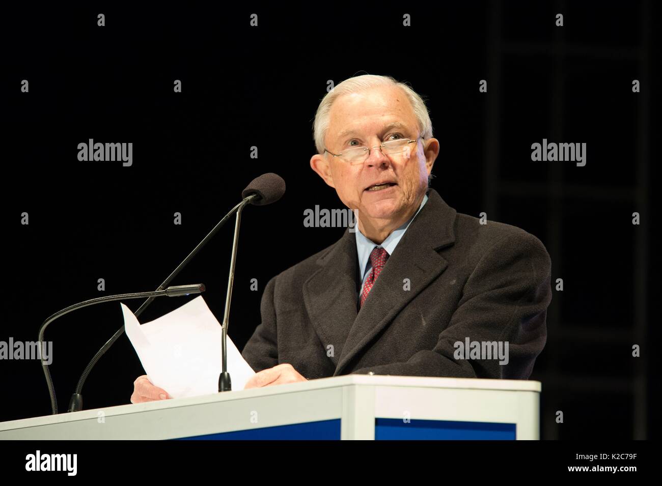U.S. Attorney General Jeff Sessions speaks during the National Law ...