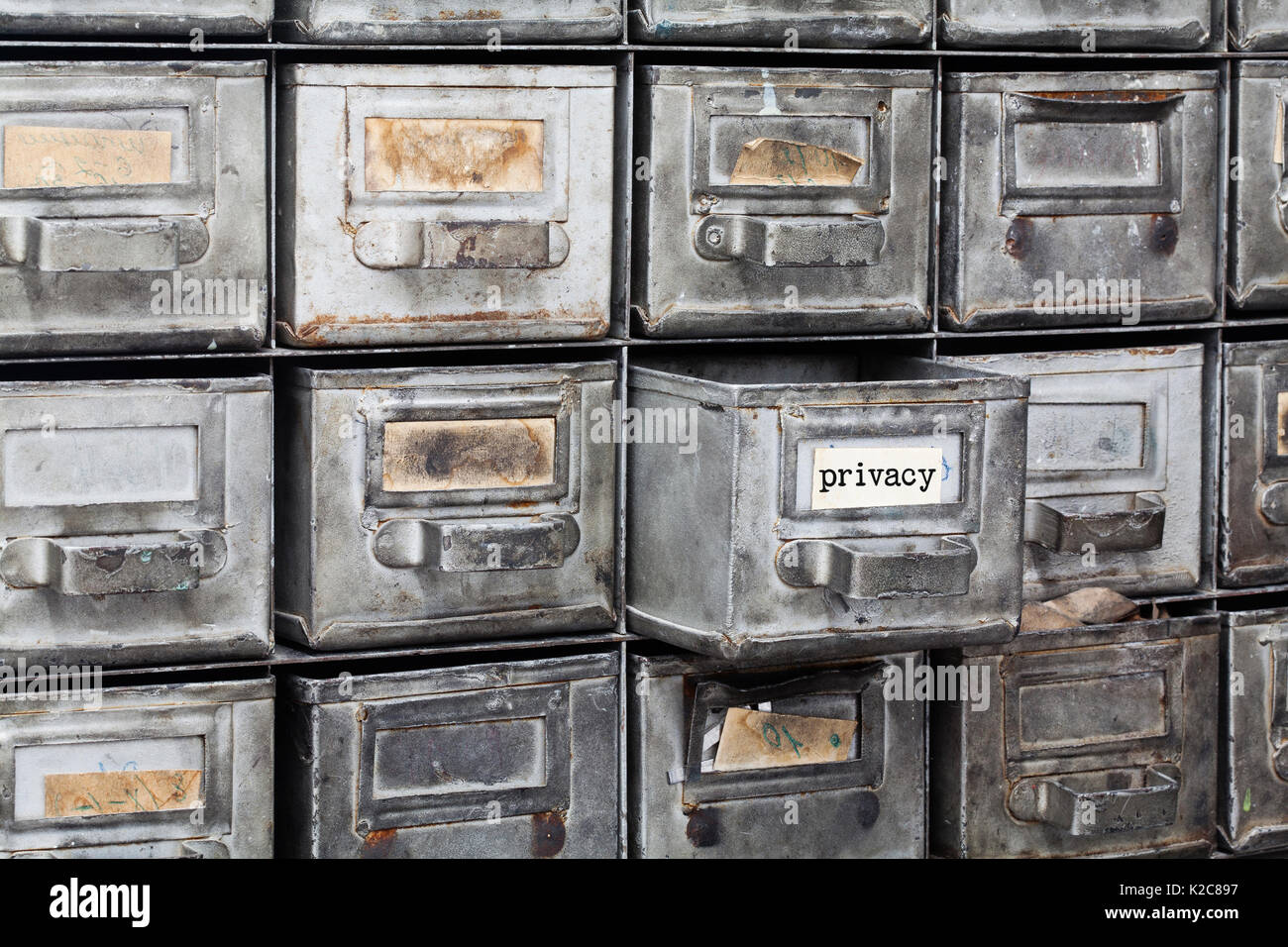 Old filing system hi-res stock photography and images - Alamy
