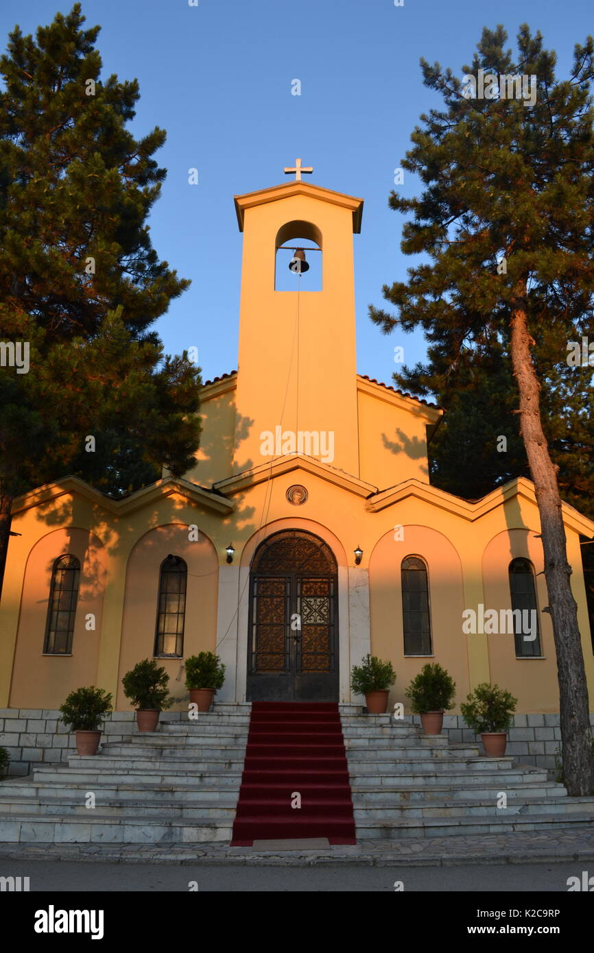 Shen Ana, Saint Anna, Orthodox Church in Korce Albania Stock Photo - Alamy