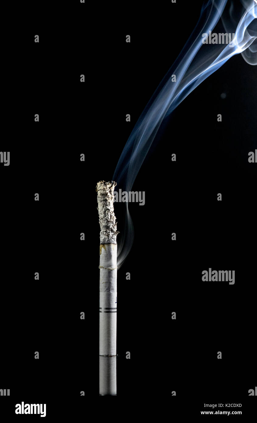 Single Lit Cigarettes