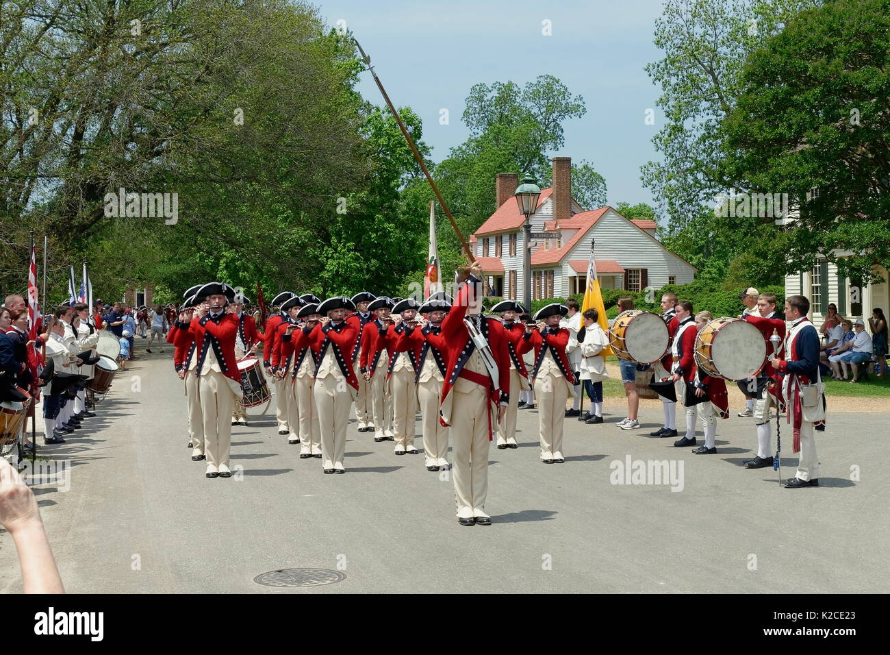 Colonial Williamsburg Marching Bands Stock Photo - Alamy