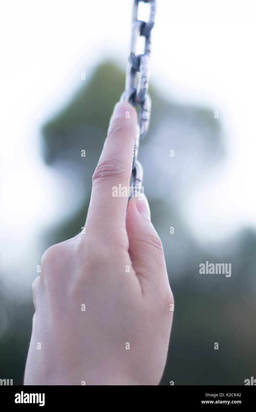 Park climbing chain frame for children and adults to train bodyweight ...