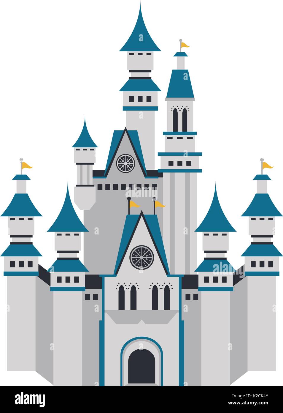 big white castle icon image vector illustration design Stock Vector ...