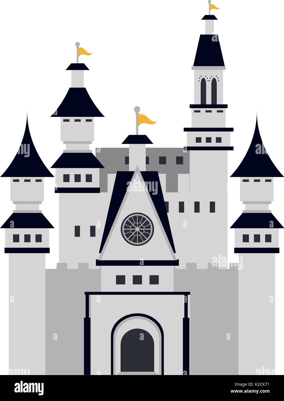 big white castle icon image vector illustration design Stock Vector ...
