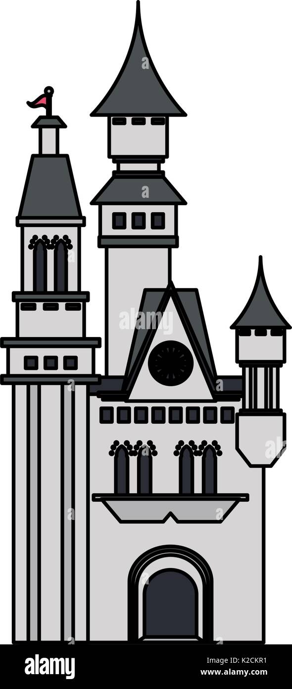 big white castle icon image vector illustration design Stock Vector ...