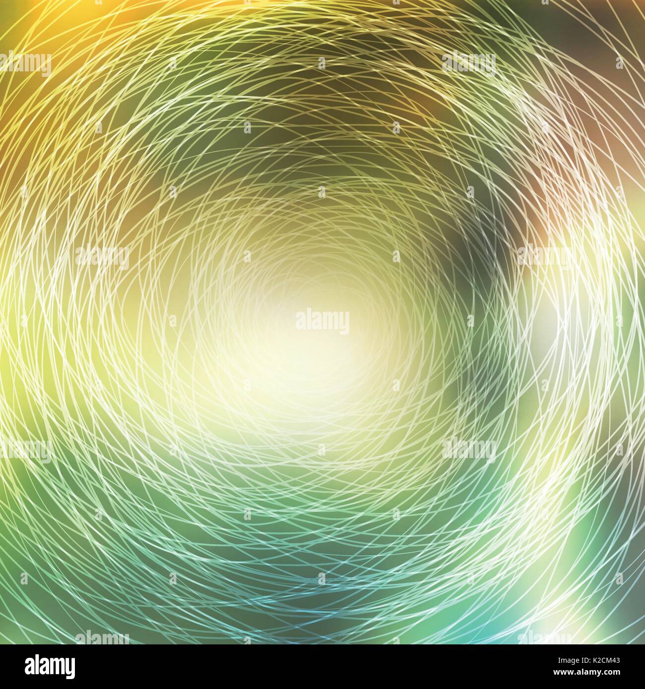 Abstract Colorful Concentric Circles Pattern on Blurred Background ...