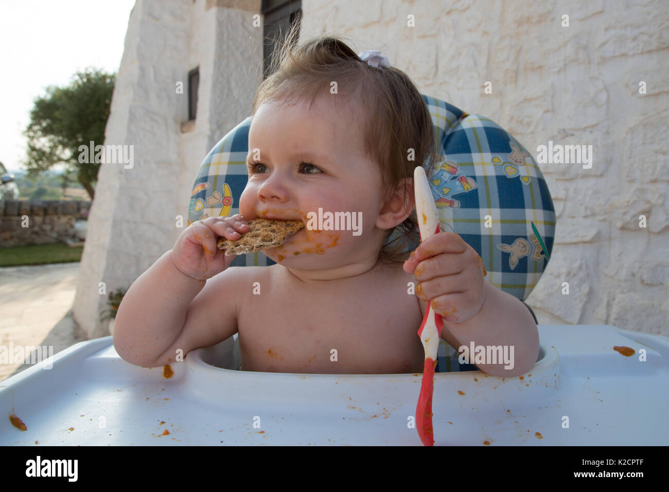Baby led weaning Stock Photo - Alamy